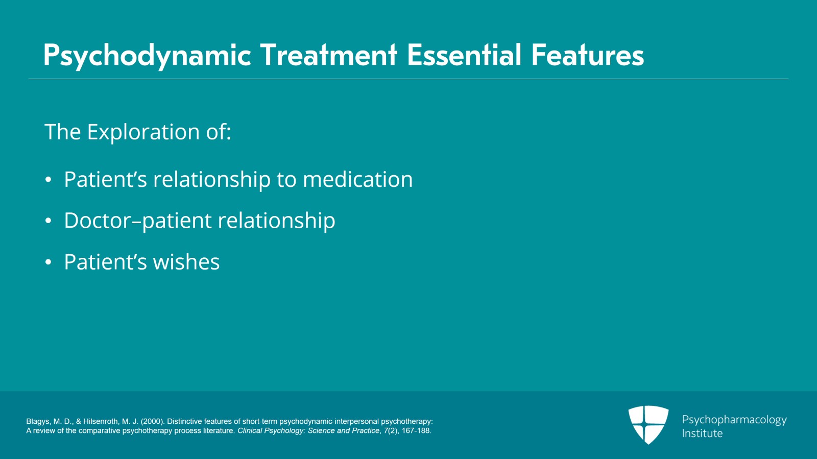 Psychopharmacology Institute